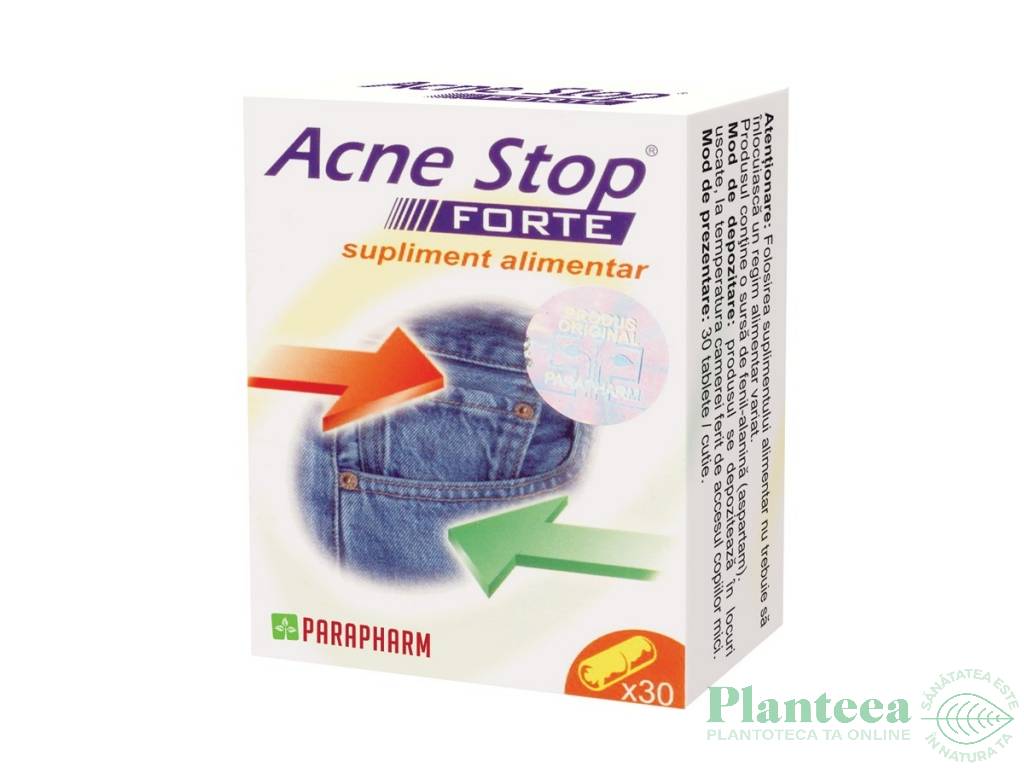 Acne stop forte 30cps - Parapharm, pret 20,4 lei - Planteea