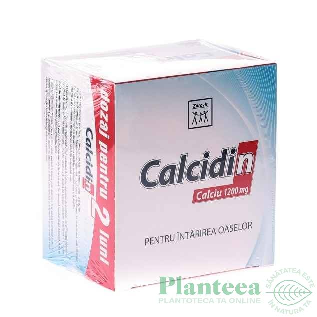 Calcidin calciu 1200mg D3 K 60pl - NATUR PRODUKT, pret 54.2 RON