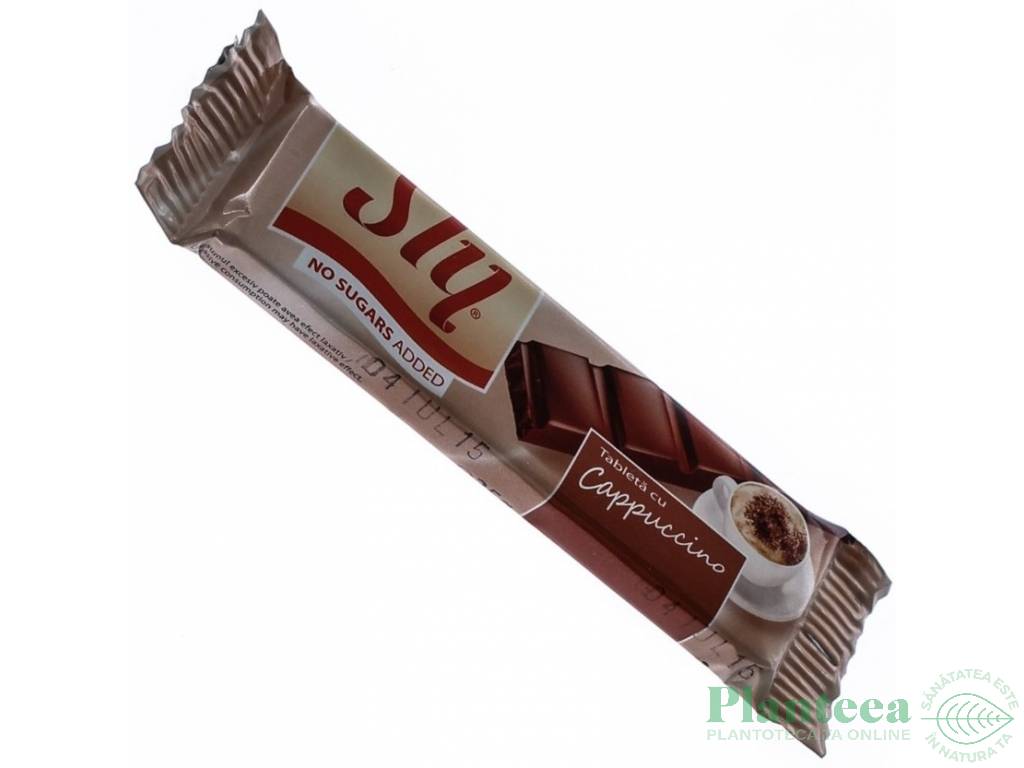 Ciocolata lapte cu cappuccino fara zahar 25g - Sly nutritia, pret 1,8 ...