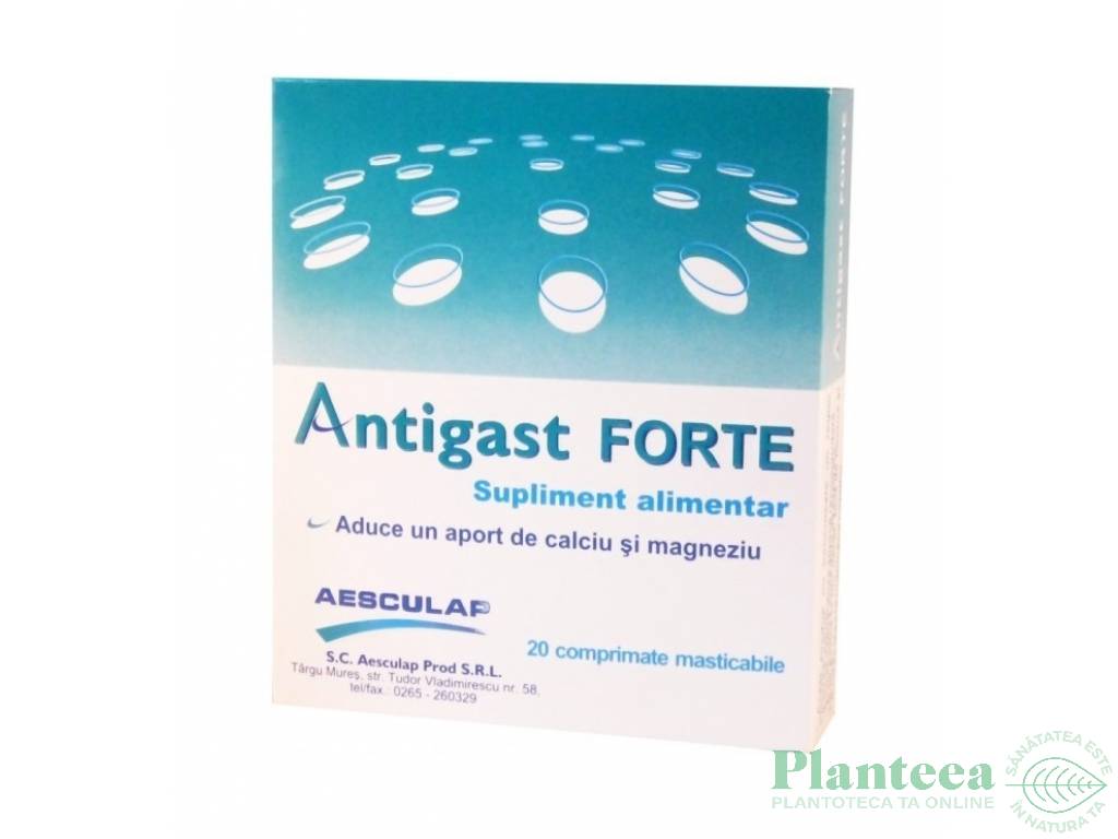 Antigast forte 20cp - Aesculap, pret 17,0 lei - Planteea