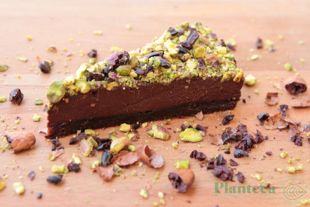 Tort Raw de Ciocolata cu Fistic - Planteea