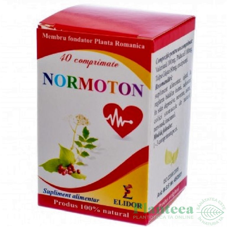 Normoton 40cp - Elidor, pret 30,1 lei - Planteea