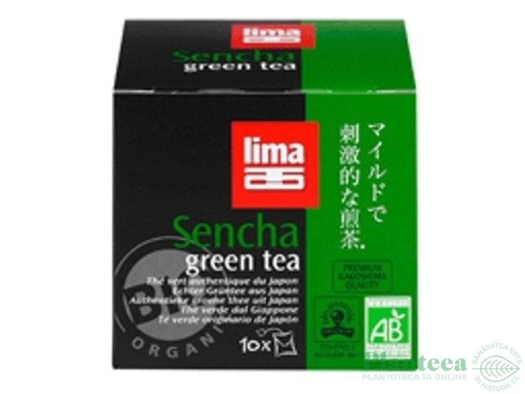Ceai verde sencha japonez eco 10dz - Lima, pret 18,2 lei - Planteea Ceai verde sencha japonez eco 10dz - Lima, pret 18,2 lei - Planteea