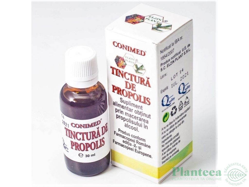 Tinctura propolis 20% 30ml - Conimed, pret 26,4 lei - Planteea