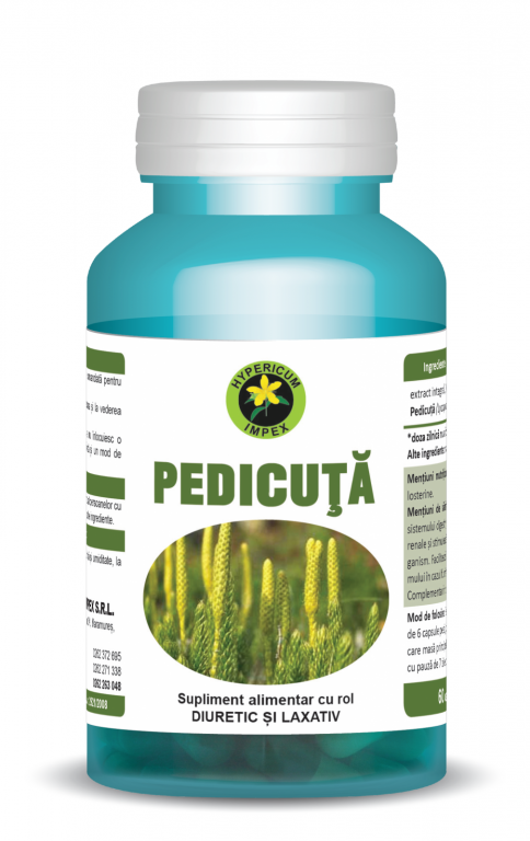 Pedicuta 60cps - Hypericum plant, pret 32,9 lei - Planteea