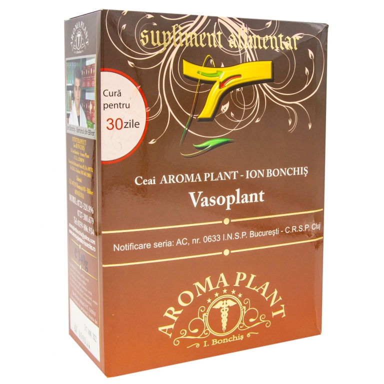 Ceai Vasoplant [afectiuni circulatorii] 380g - Bonchis, pret 31,2 lei ...