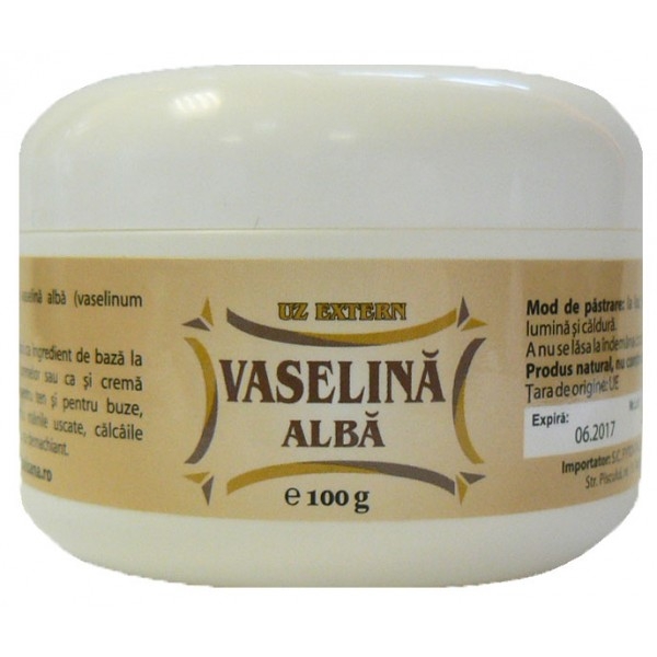 Vaselina alba cosmetica 100g - Herbal sana, pret 12,1 lei - Planteea