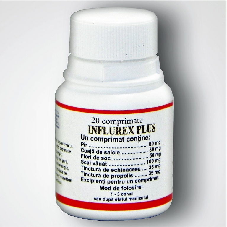 Influrex plus 20cp - Elidor, pret 24,1 lei - Planteea