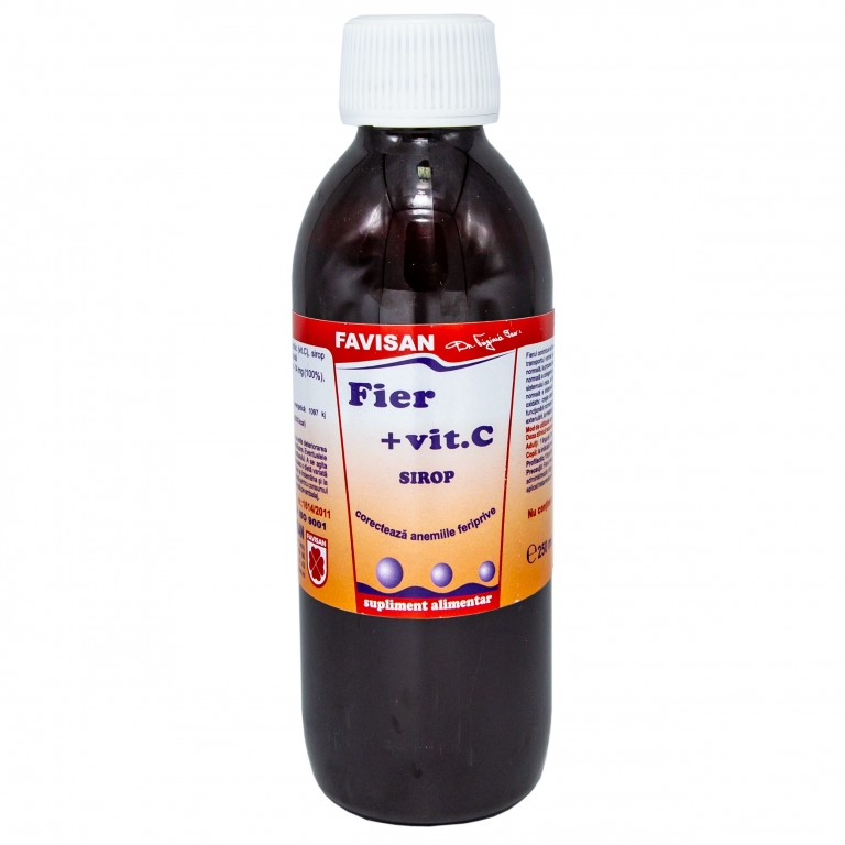 Sirop fier C 250ml - Favisan, pret 17,9 lei - Planteea