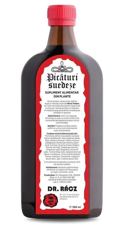 Bitter suedez Dr Racz 500ml - Parapharm, pret 108,9 lei - Planteea